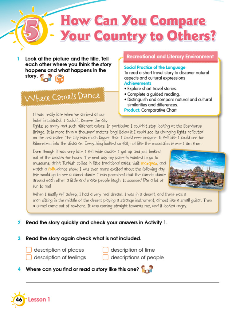 Sunburst 5 - ACTIVITY BOOK (Unit 5 How Can You Compare Your Country To ...