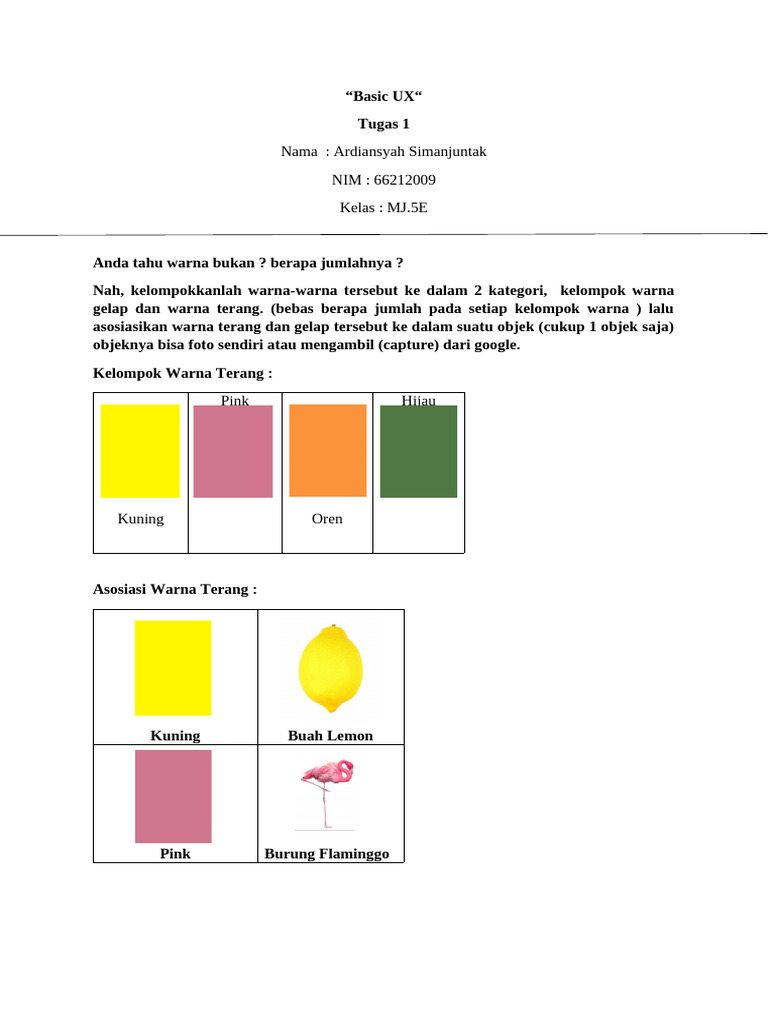 Basic UX tugas 1 | PDF