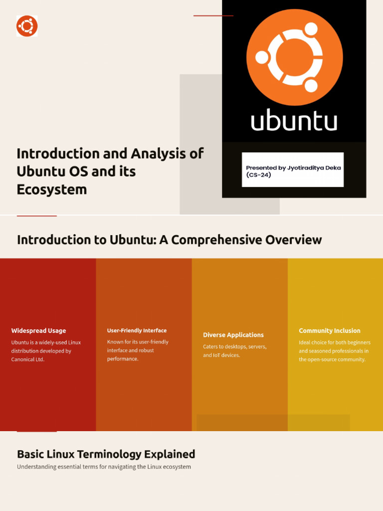 Presentation On Ubuntu and Open Source Software | PDF
