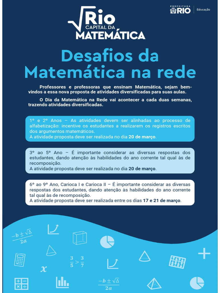 Atividade 20 Mar Rio Capital Mat | PDF | Matemática | Geometria