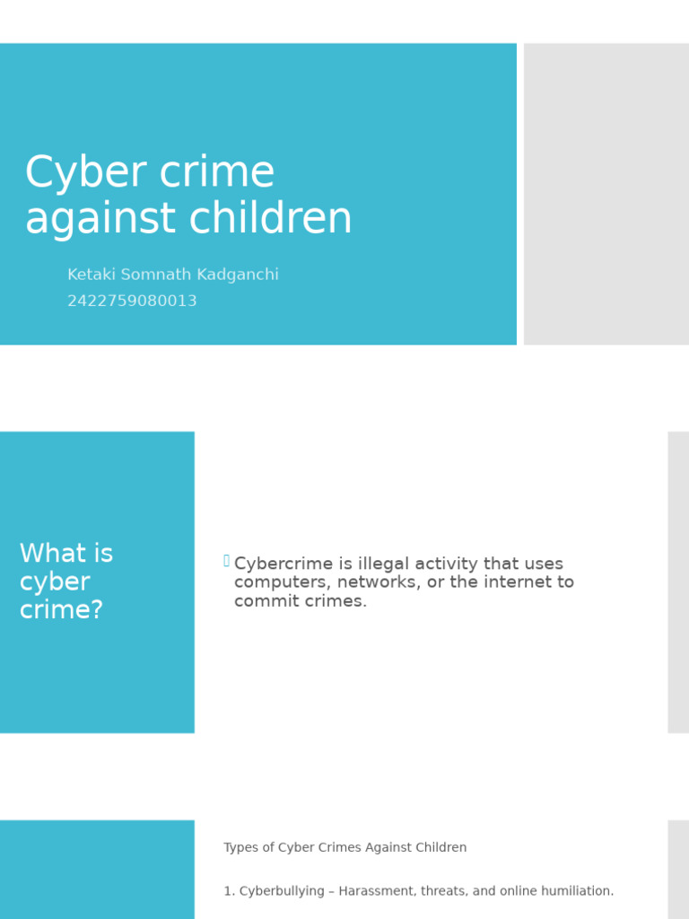 Cyber Crime Against Children | PDF