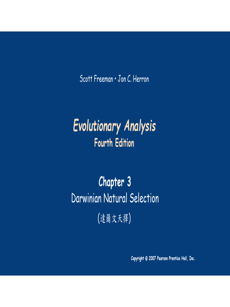 Evolution Analysis Lecture 3 | PDF | Natural Selection | Eye