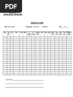Concrete Log Book | PDF | Concrete | Building Materials