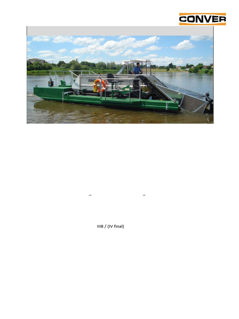 Conver Boat Specifications and Features | PDF