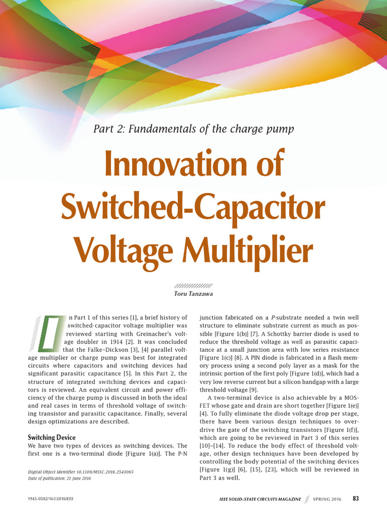 Innovation of Switched-Capacitor Voltage Multiplier Part 2 Fundamentals of The Charge Pump | PDF ...