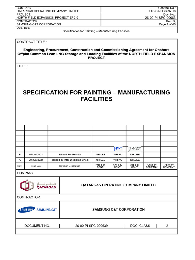 26 00 Pi SPC 00063 - 0001 - B | PDF | Metals | Industrial Processes
