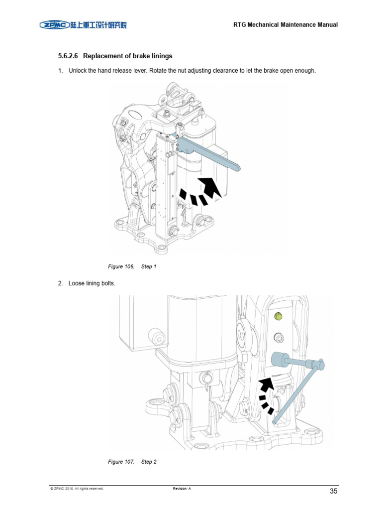 RTG Mechanical Maintenance Manual (137-142) | PDF | Nut (Hardware ...