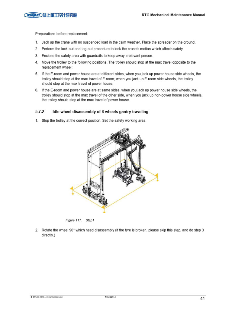 RTG Mechanical Maintenance Manual (143-148) | PDF | Manufactured Goods ...