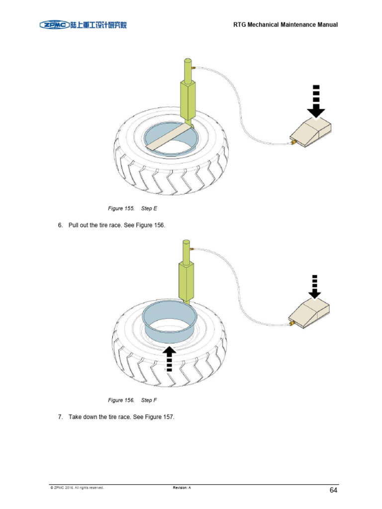 RTG Mechanical Maintenance Manual (166-171) | PDF | Tire | Wheel