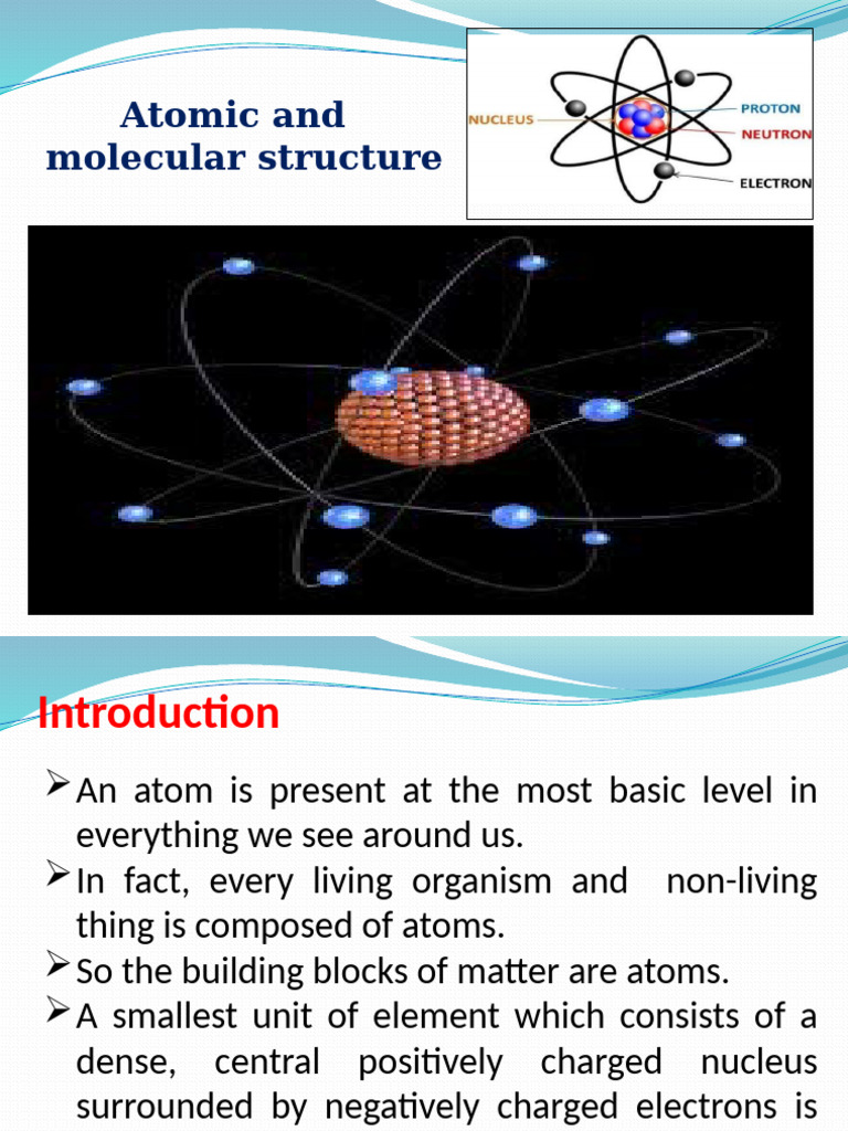 Unit 1atomic Structure 2018 | PDF | Molecular Orbital | Atomic Orbital
