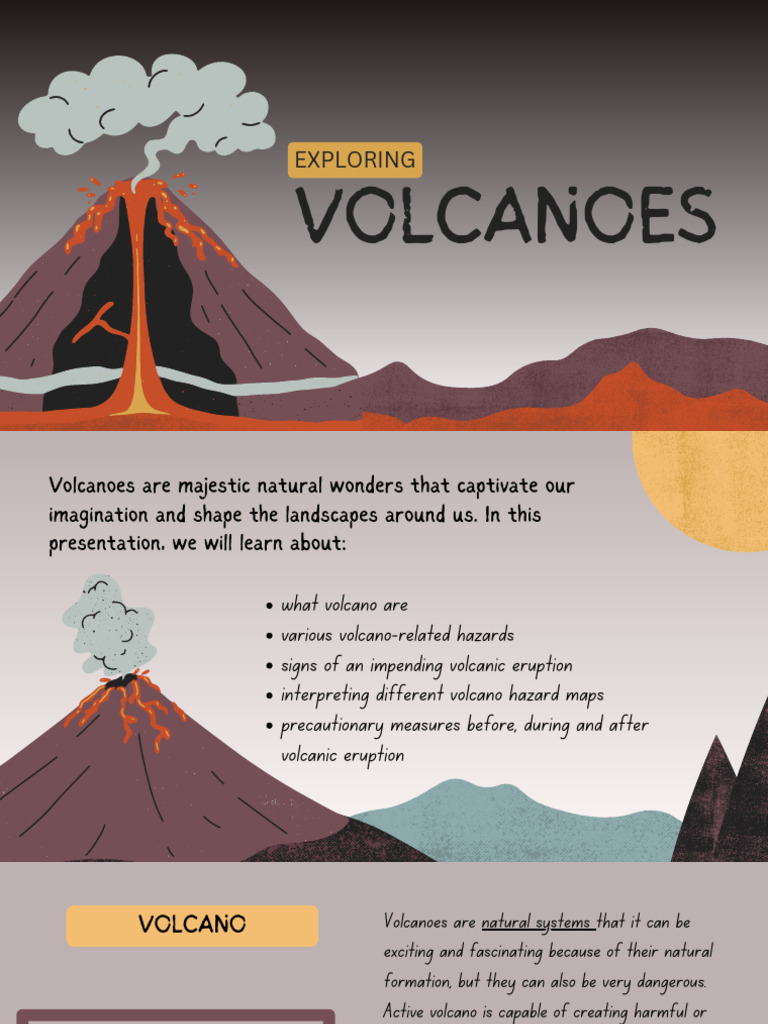 Exploring Volcanoes Earth Science Education Presentation Organic Semi ...