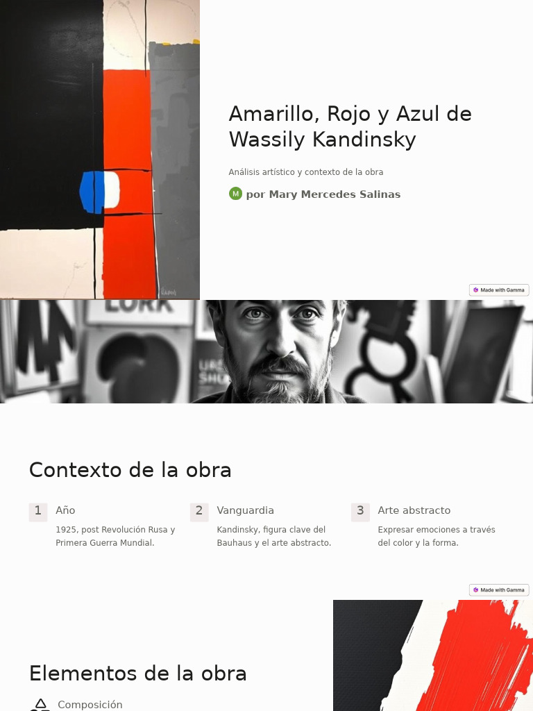 Amarillo Rojo y Azul de Wassily Kandinsky (1) | PDF