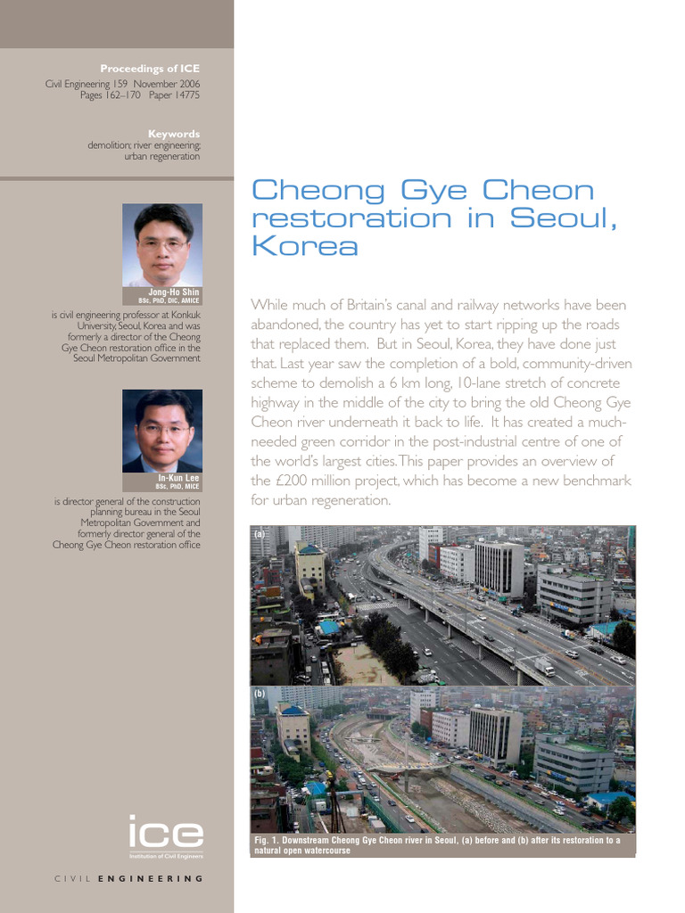 Cheong Gyae Cheong Stream UR Seoul 2 | PDF | Combined Sewer | River