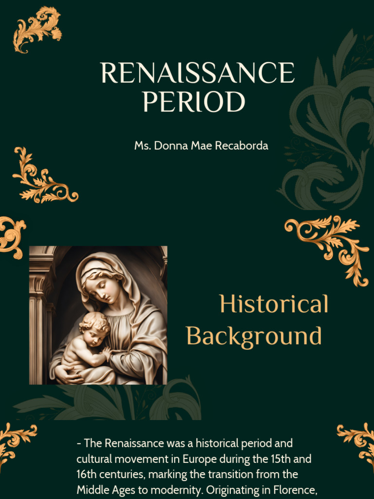 Overview of the Renaissance Period | PDF | Renaissance | Realism (Arts)