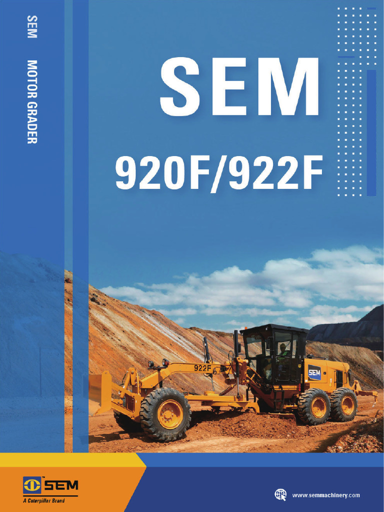 Sem 920f 922f Motor Grader | PDF