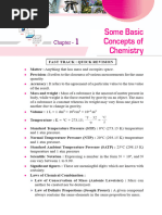 Some Basic Concepts of Chemistry Formula Sheet | PDF | Science & Mathematics