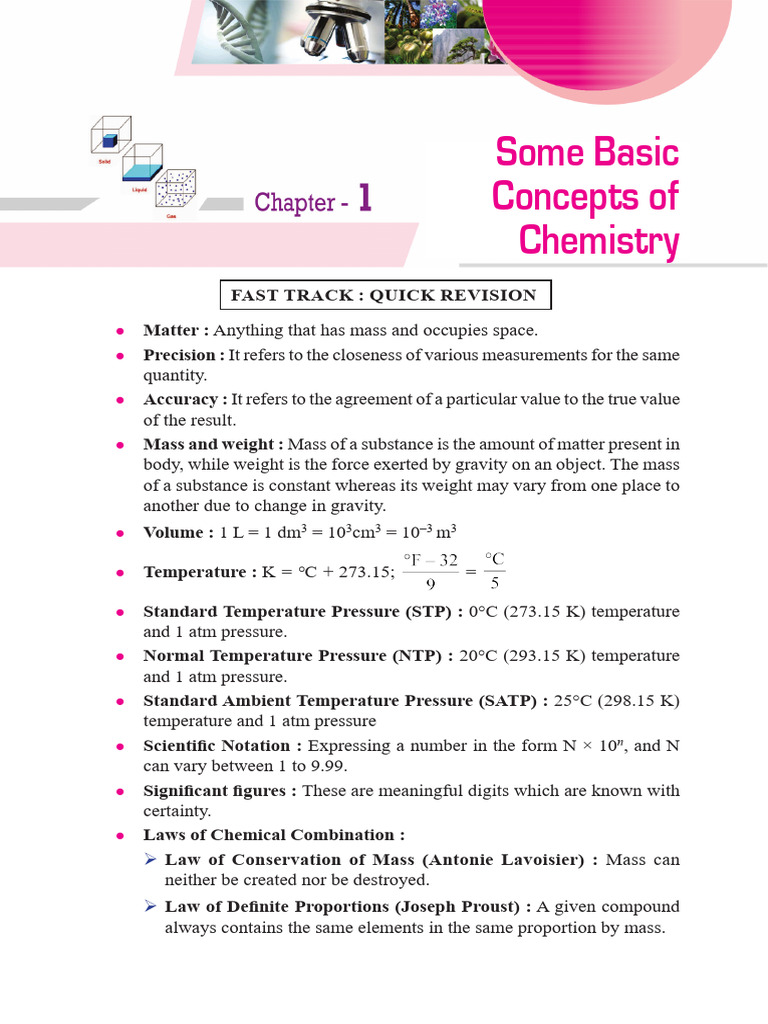 Basic Concepts - Supportive Material | PDF | Mole (Unit) | Stoichiometry