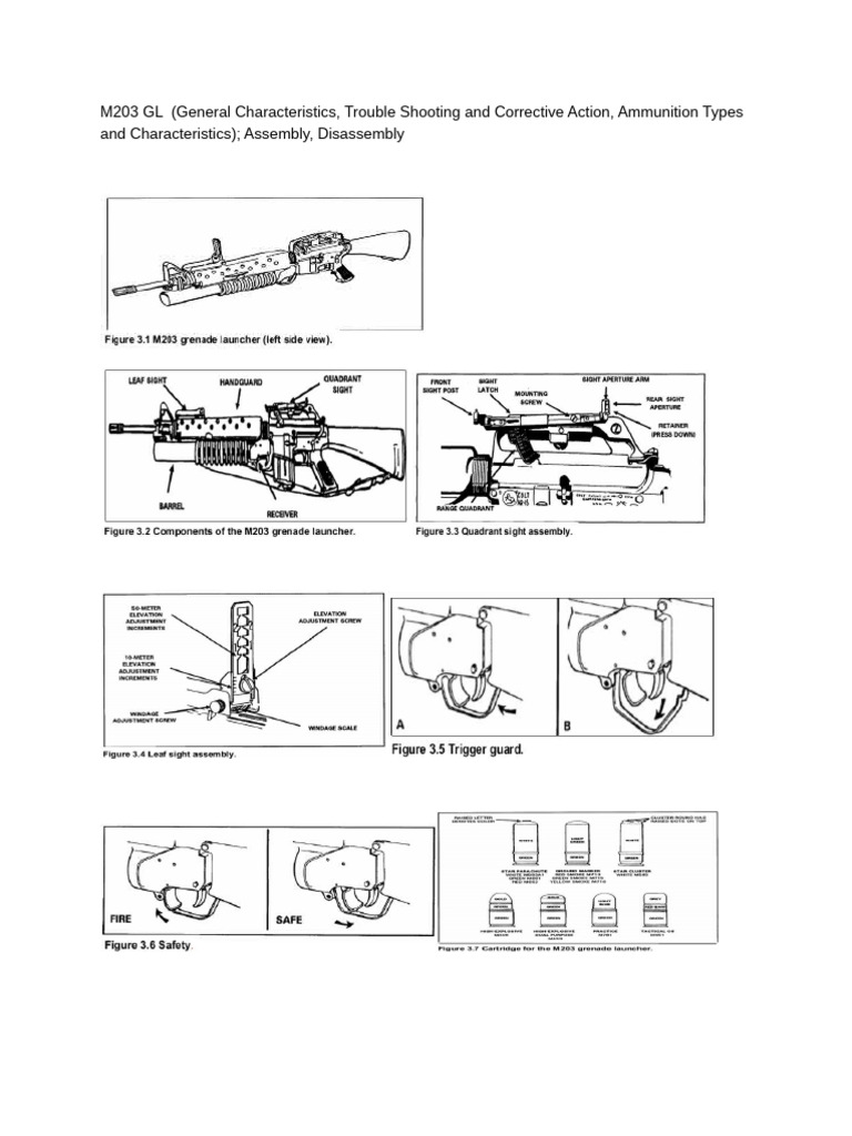 M203 Rifle Grenade Figures | PDF