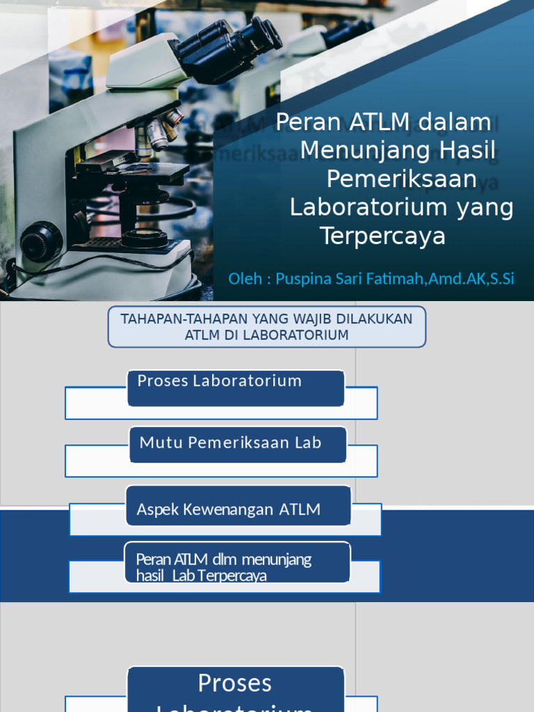 Peran ATLM dalam Hasil Lab Terpercaya | PDF