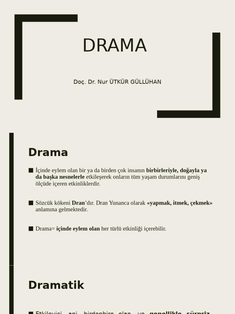 Drama 1 | PDF