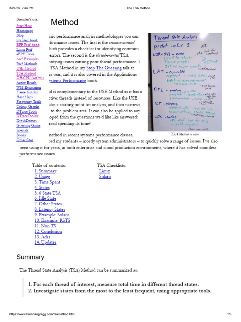 The TSA Method | PDF | Thread (Computing) | Operating System