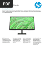 HP EliteDisplay E243 23.8-Inch Monitor Datasheet | PDF | Computer ...