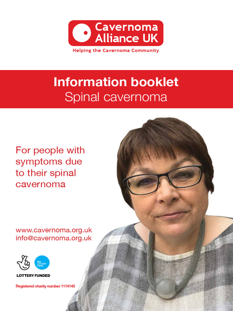 Cavernoma Spinal Booklet | PDF | Surgery | Vertebral Column