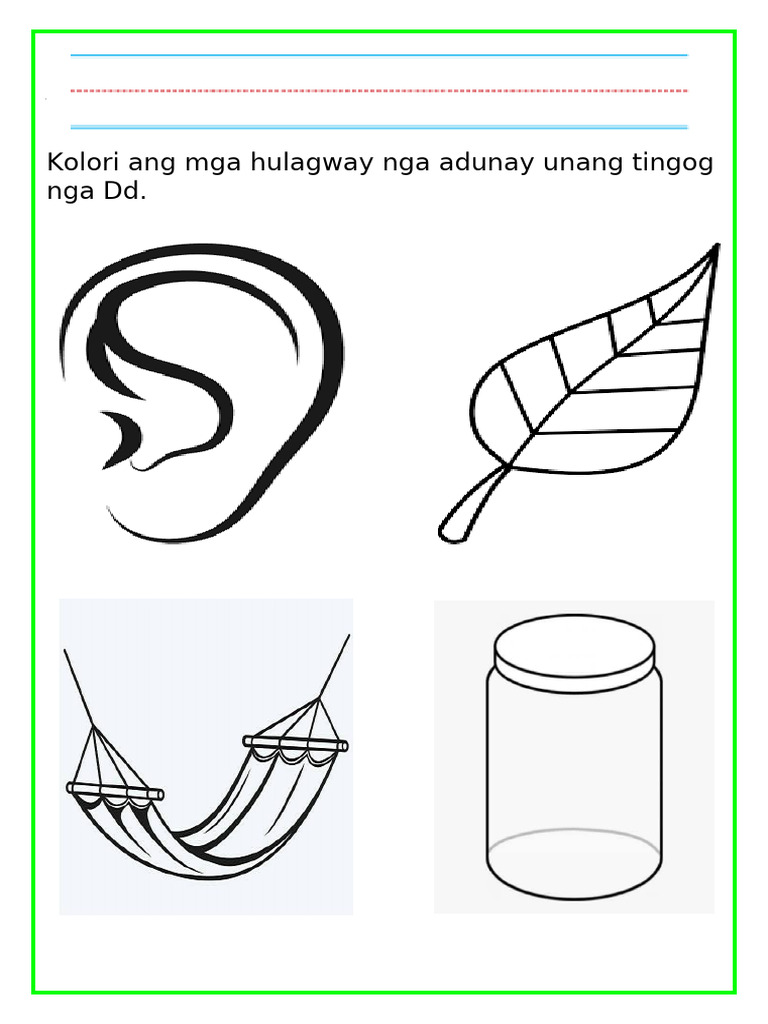 Letter DD Worksheets | PDF