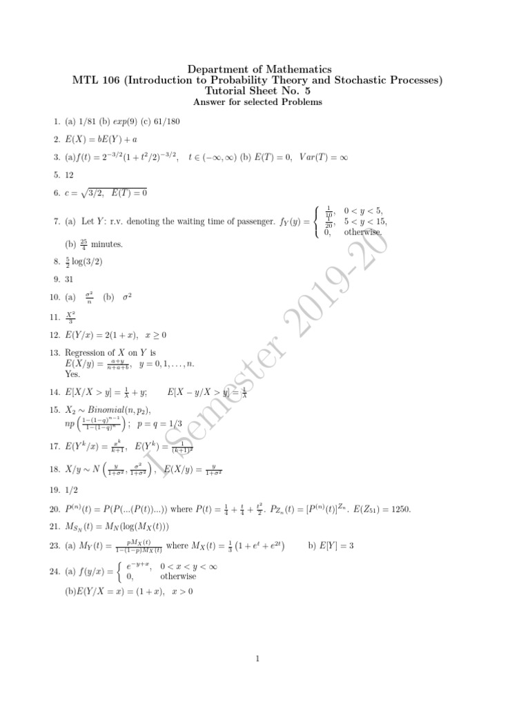 Joint Random Variable Assignment 2 Solution | PDF | Statistical Models | Probability Theory