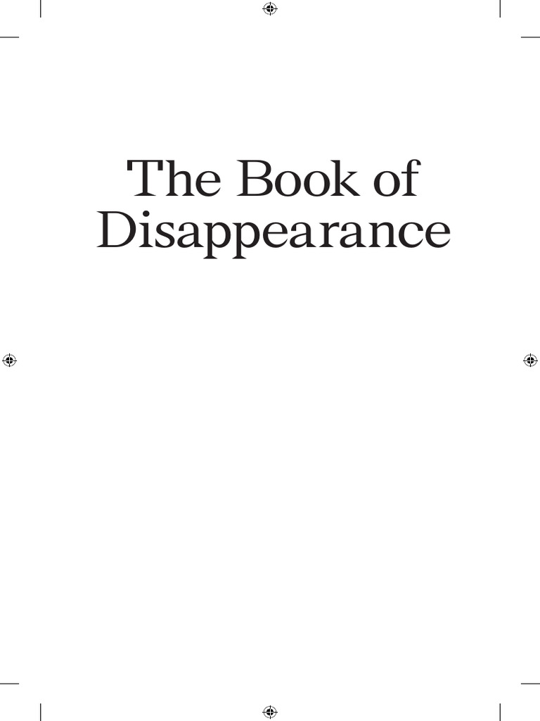The Book of Disappearance First Proofs Extract For Website | PDF