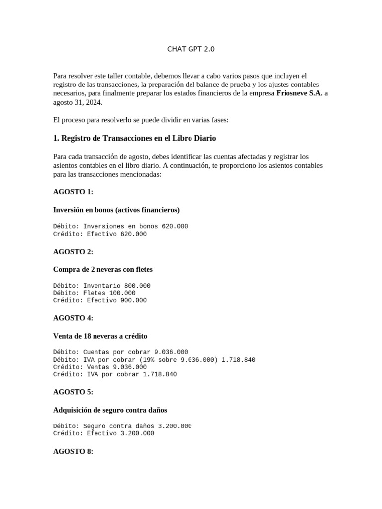 CHAT GPT 2 | PDF | Tarjeta de débito | Contabilidad