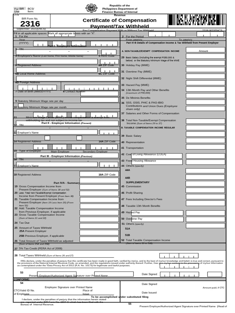 2316 Sep 2021 ENCS - Final - Corrected | PDF | Cost Of Living | Taxes