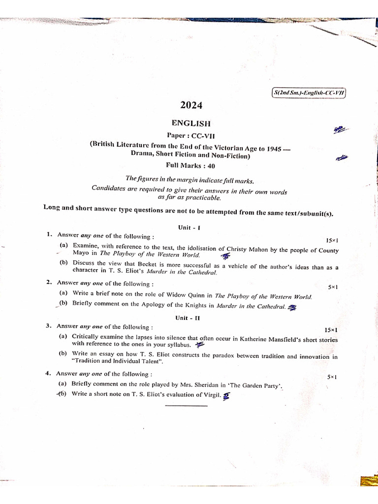 2024 Ma Second Semester | PDF