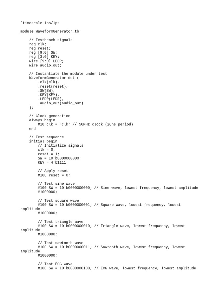 Testbench | PDF