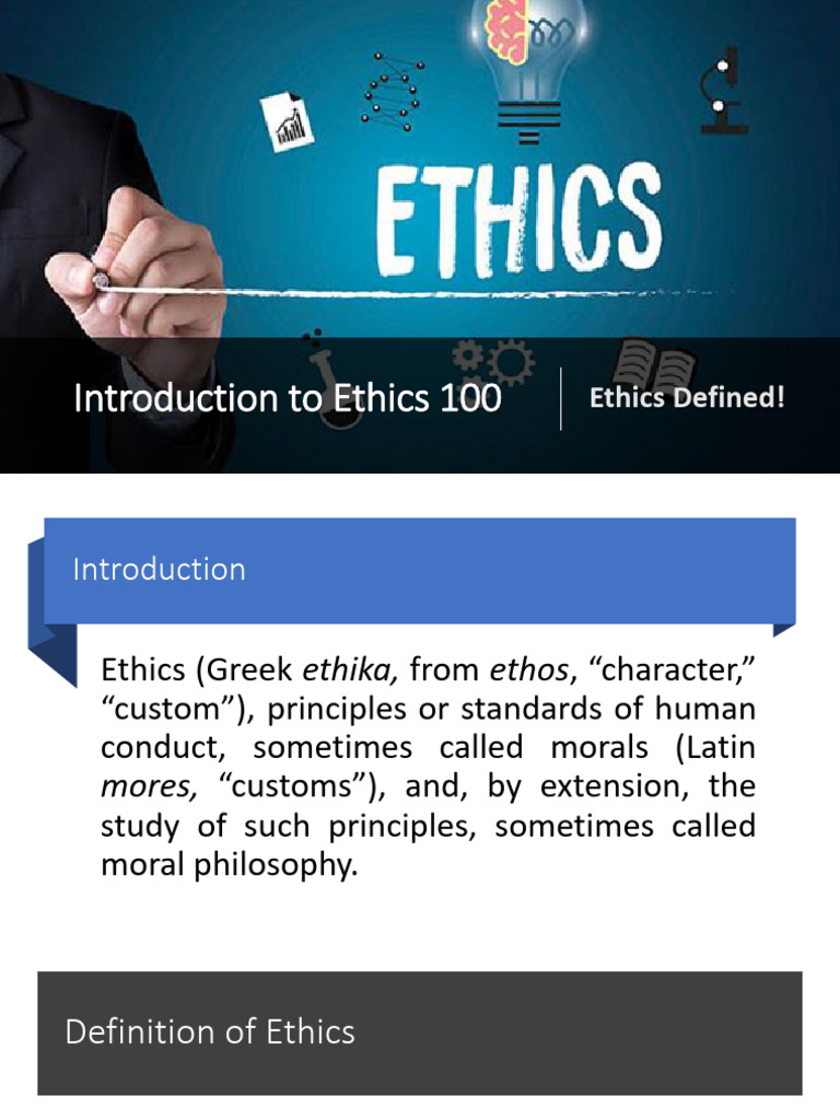 Lesson 1 Introduction Ethics Review | PDF | Morality | Intention
