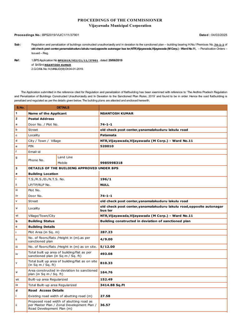 Building Penalization Scheme | PDF