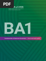 CIMA BA1 Exam Prep and Resources | PDF