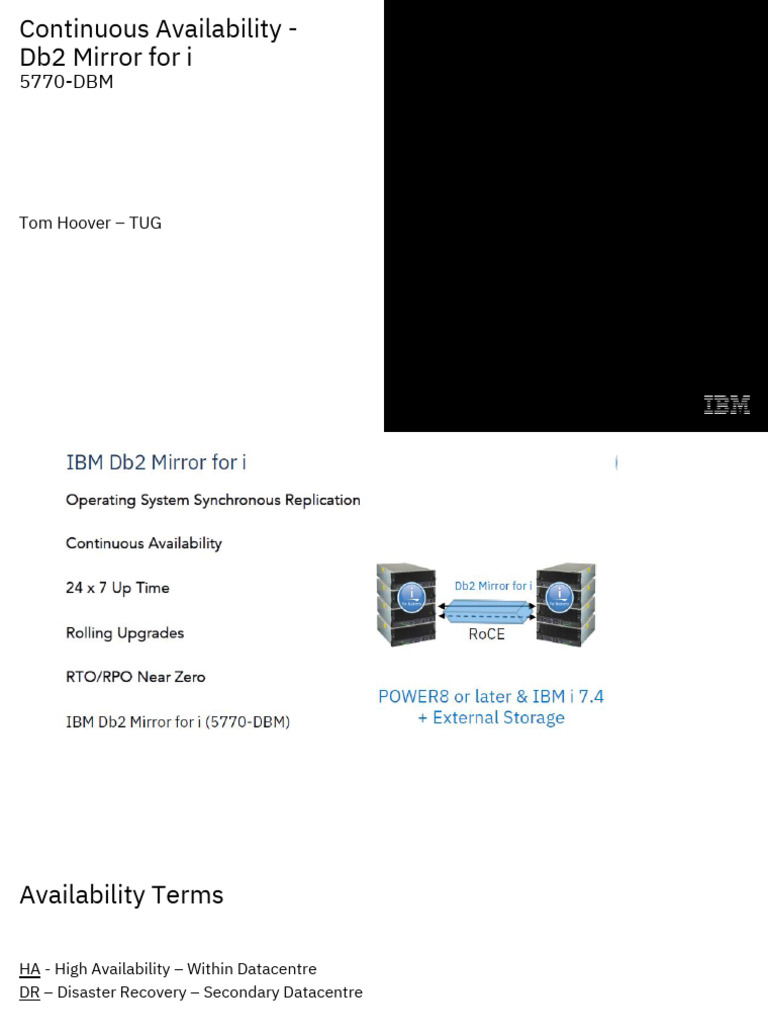 TUG DB2 Mirror | PDF | Ibm Db2 | Replication (Computing)