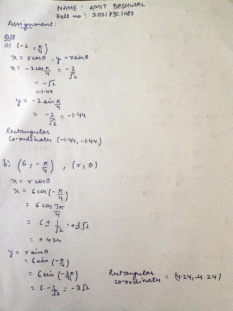 Assignment Maths | PDF