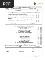 Pilling Machine Checklist | PDF