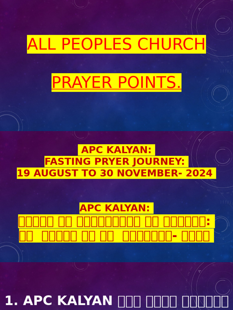 Prayer Points | PDF