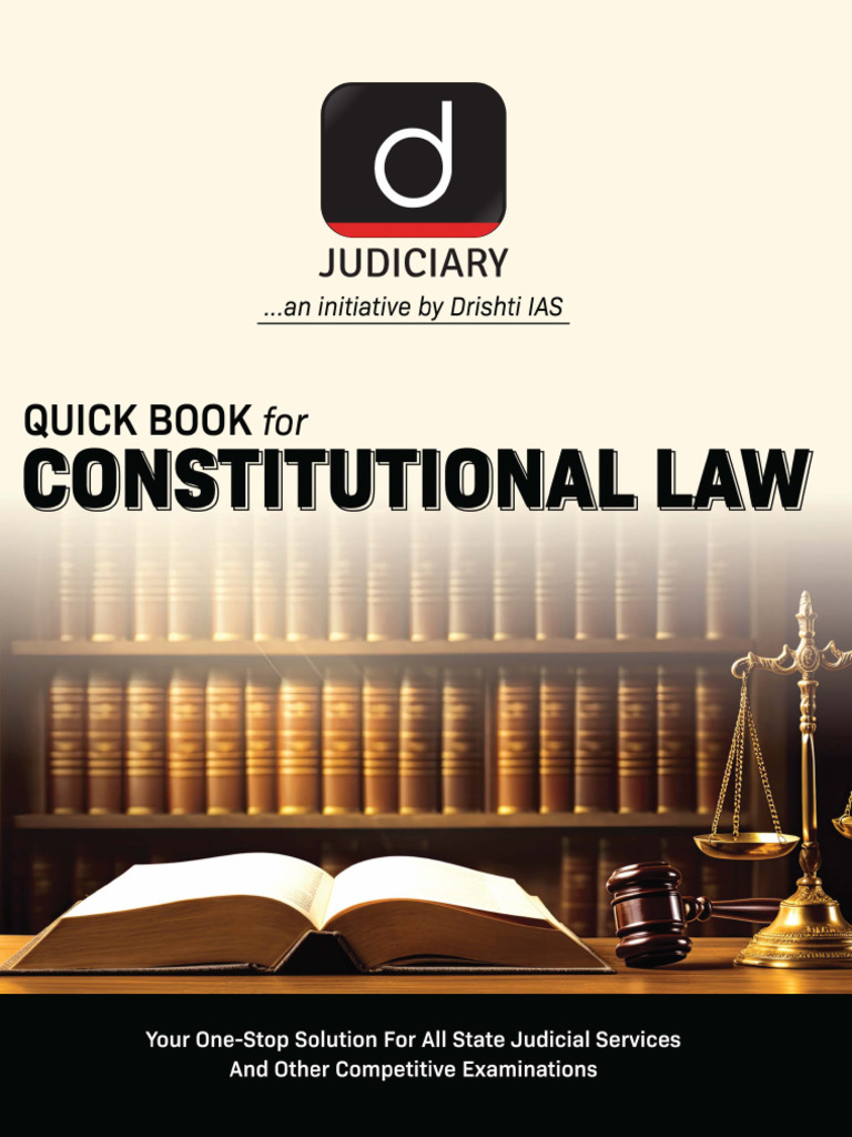 Judiciary Quick Book-Constitution Law20241228 233156 | PDF | Public Law ...