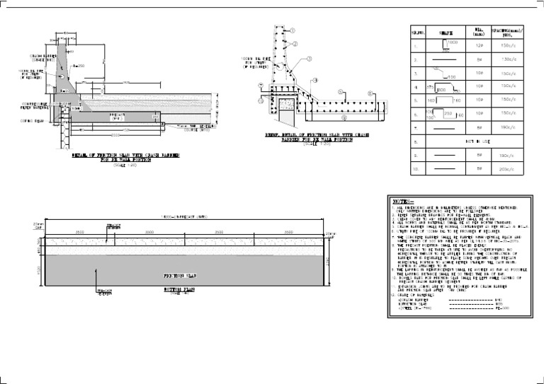 Friction Slab Drawing | PDF