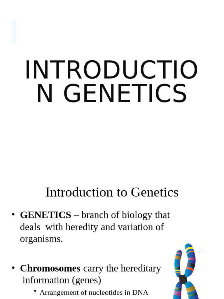 Introduction to Genetics and Mendel's Principles | PDF | Dominance ...