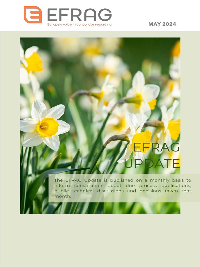 EFRAG Update May 2024 | PDF | International Financial Reporting ...