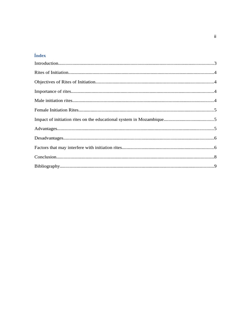 Initiation Rites in Mozambique | PDF | Rituals | Adolescence
