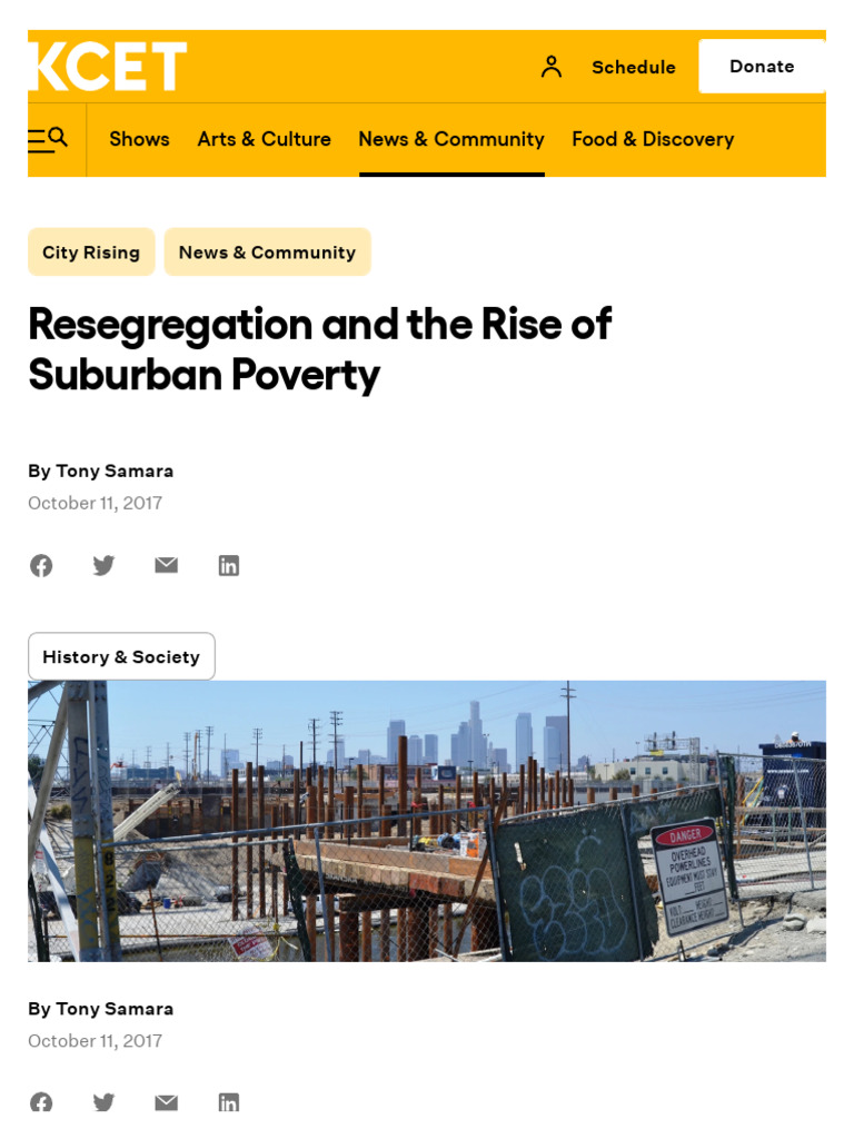 Resegregation and The Rise of Suburban Poverty | PDF | Racial ...