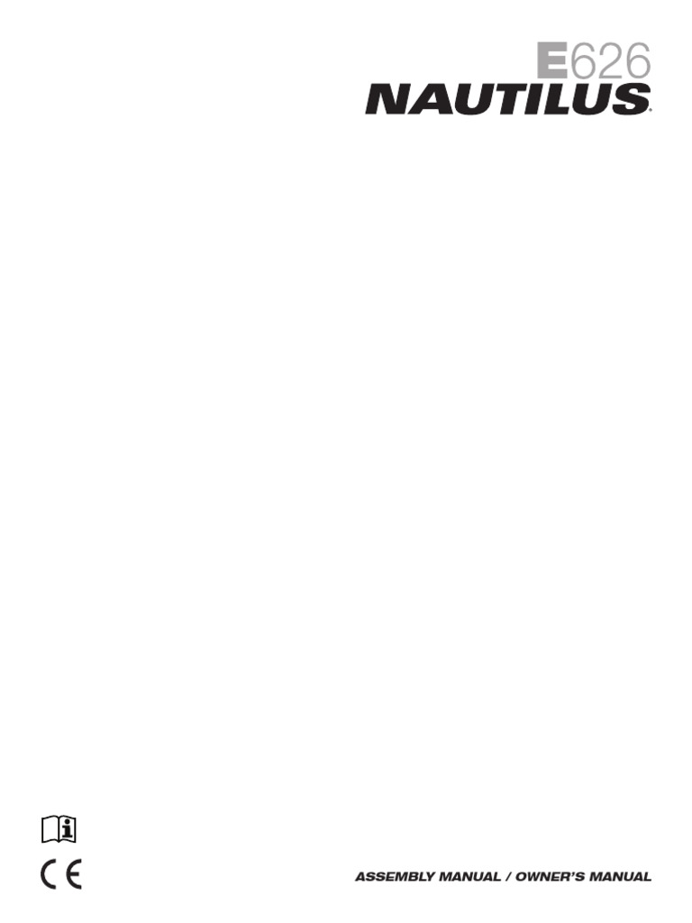 Nautilus E626 Intl - MY17.AM - OM.EN | PDF | Heart Rate | Mains Electricity
