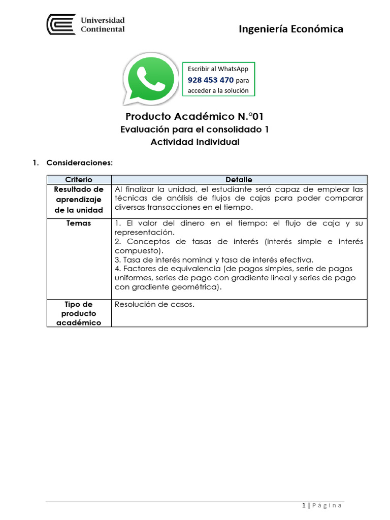 Producto Académico 01 INGECO | PDF | Interés | Bancos