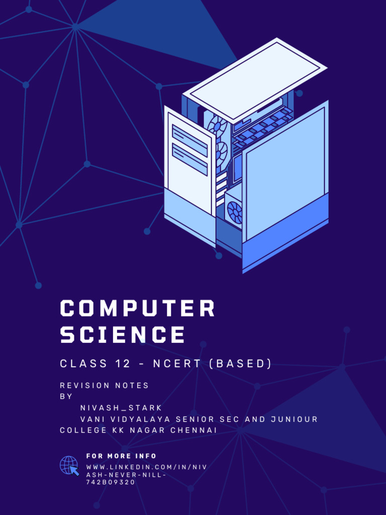 CS Revision Notes With Tiny Codes | PDF | Network Topology | Computer ...